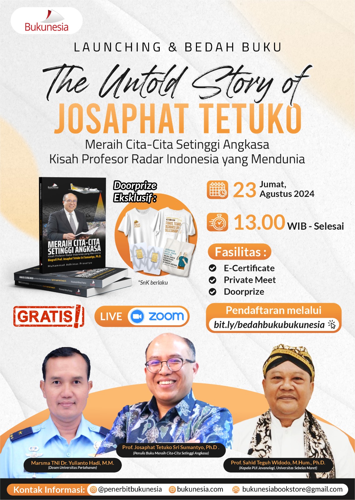 Event Profesor Josaphat Tetuko - Bukunesia Store